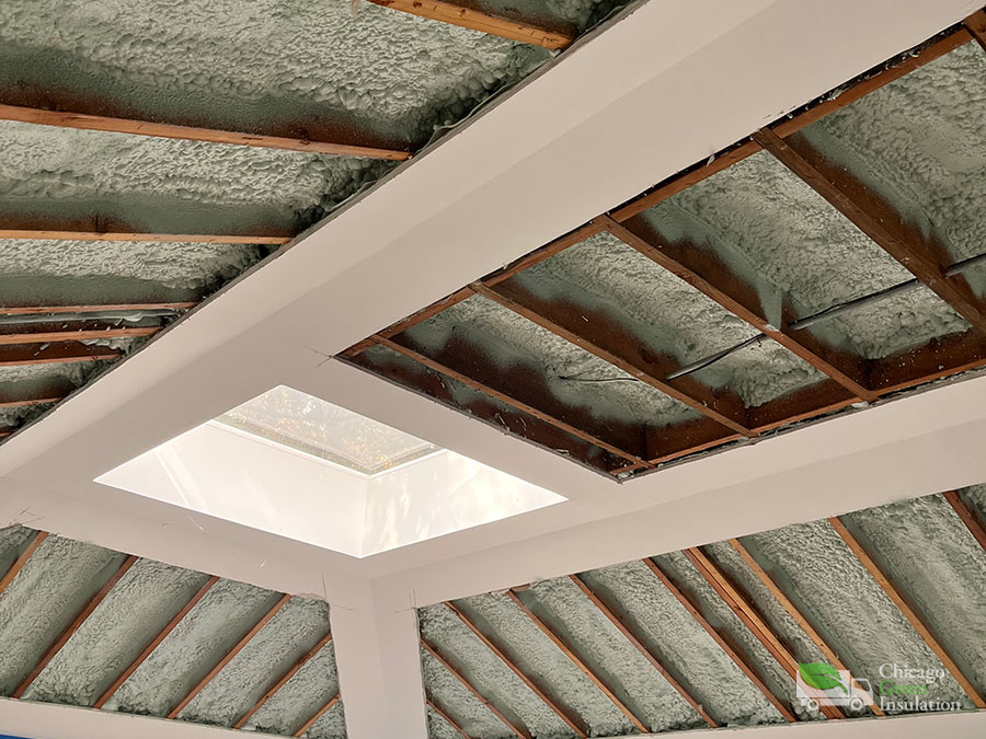 Ceiling Spray Foam in Lake Forest, IL - Chicago Green Insulation