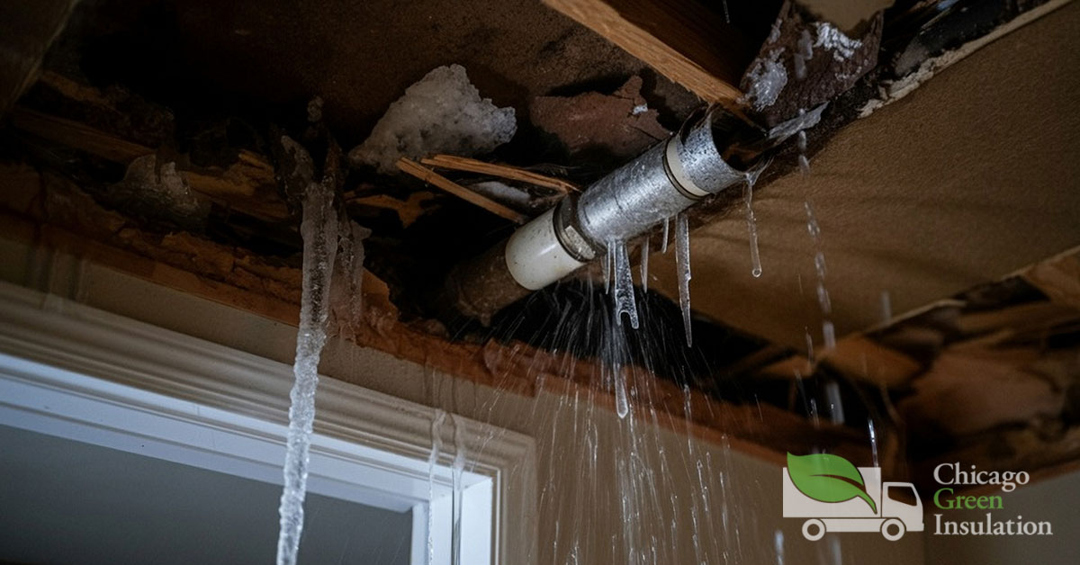 Frozen Pipes and Flooding - Chicago Green Insulation
